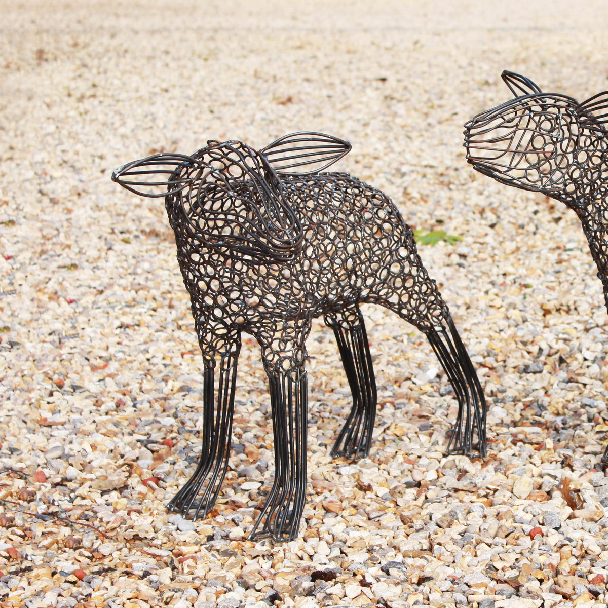 Metal Lamb Sculpture by Luigi Frosini - 55cm tall – Top Topiary