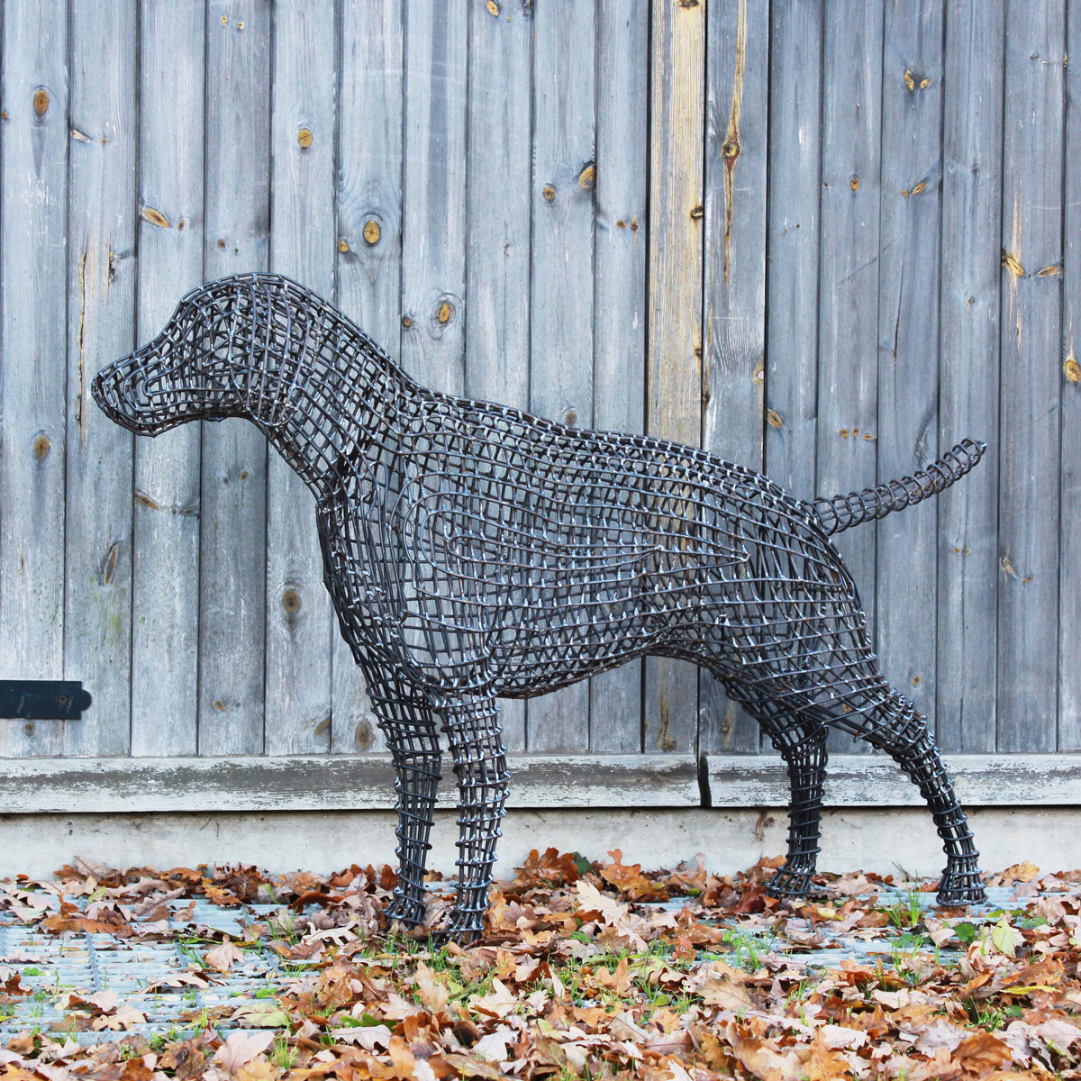 Metal German Pointer Sculpture by Luigi Frosini – Top Topiary