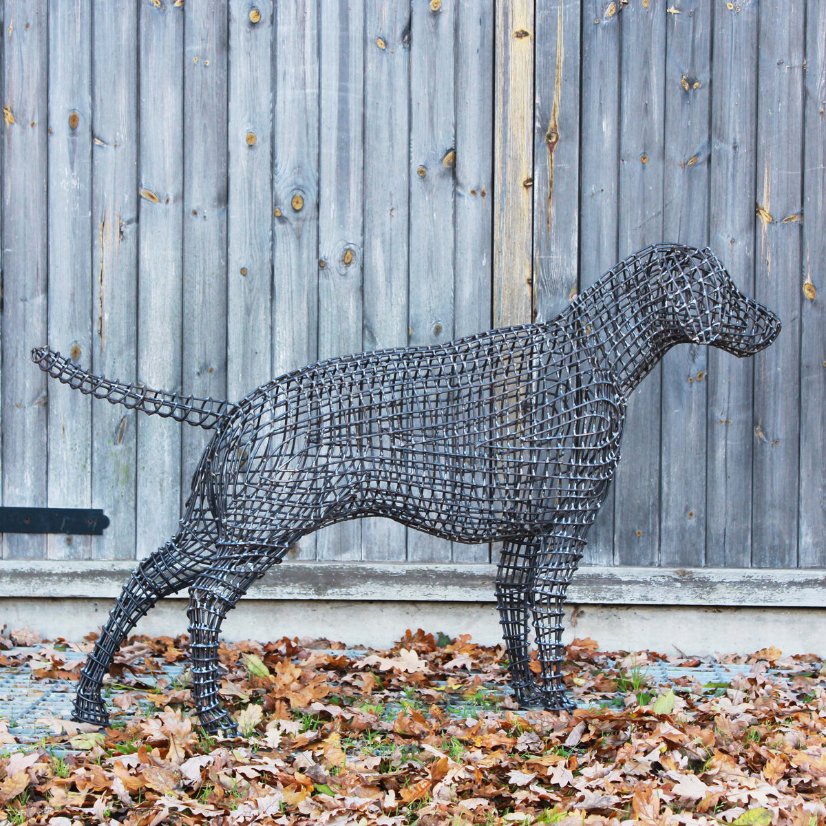 Metal German Pointer Sculpture by Luigi Frosini – Top Topiary