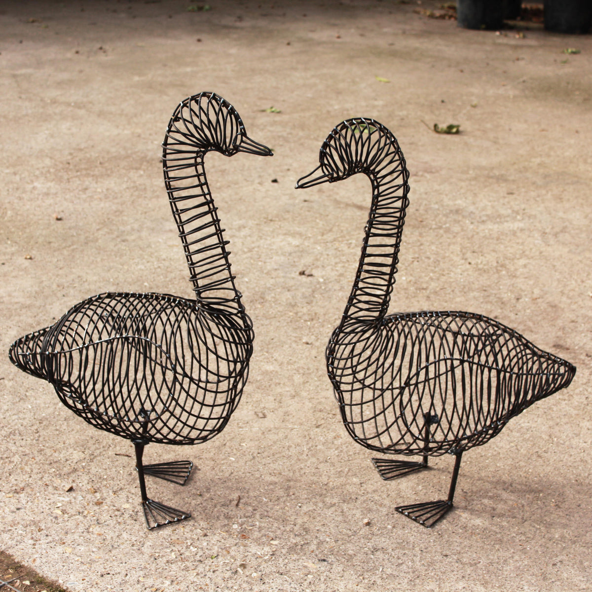 Metal Goose Sculpture by Luigi Frosini - 85cm tall – Top Topiary